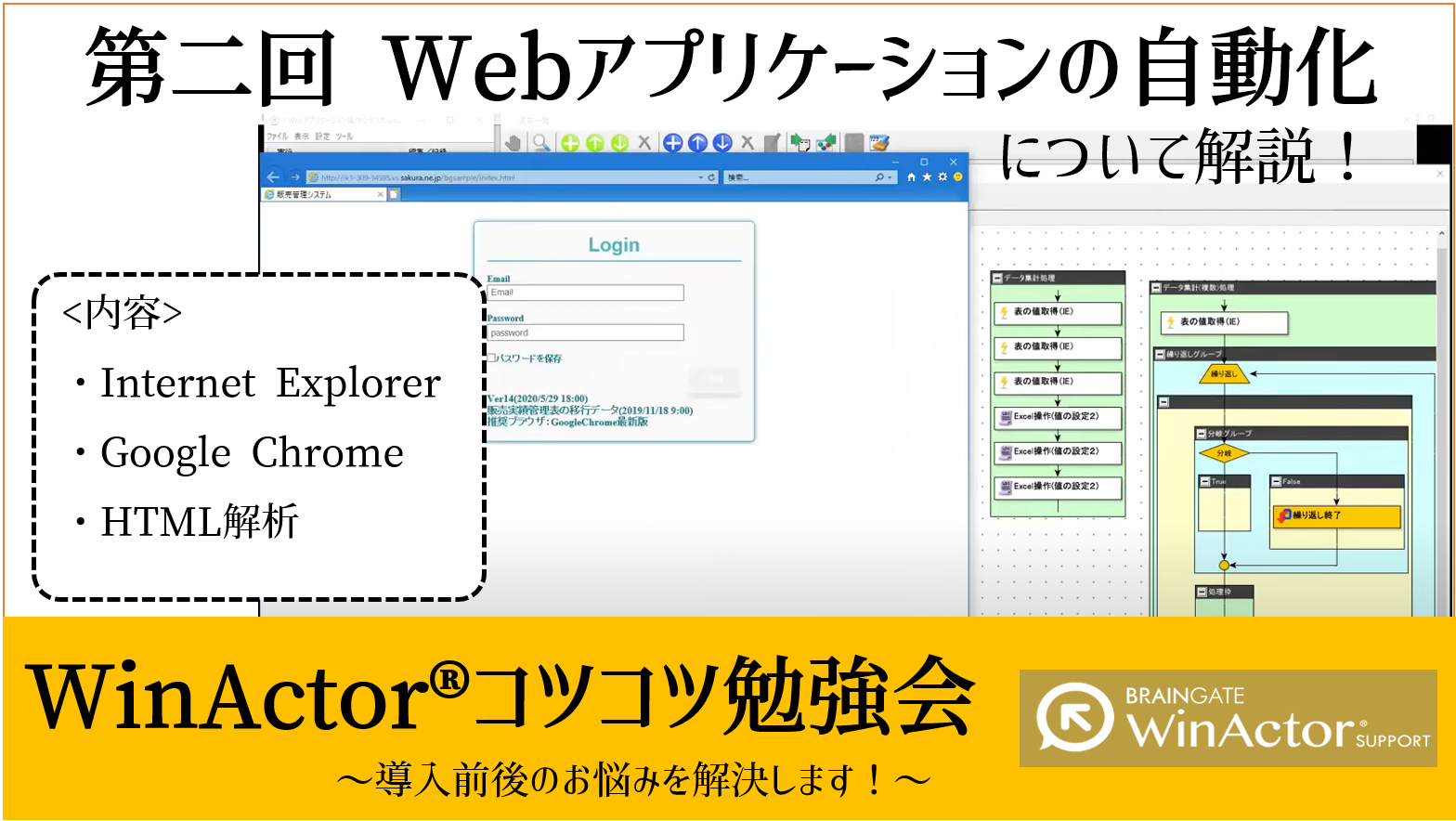 セミナー情報一覧 | WinActor RPA